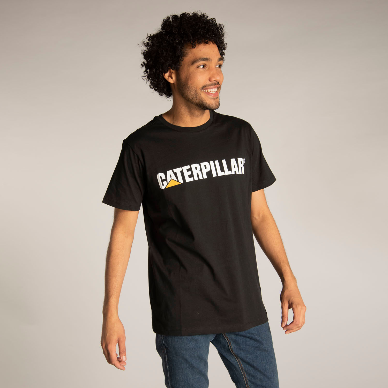 Polera Manga Corta Hombre Original Fit Caterpillar Logo Tee-Cat Chile ...