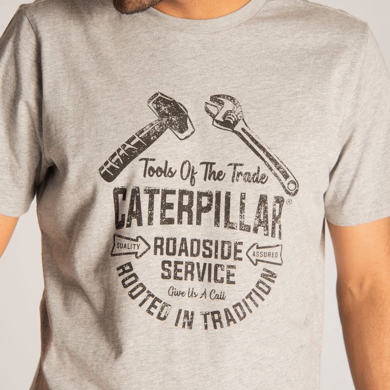 Polera Manga Corta Hombre Roadside Service Tee-Cat Chile - Cat | Tienda ...