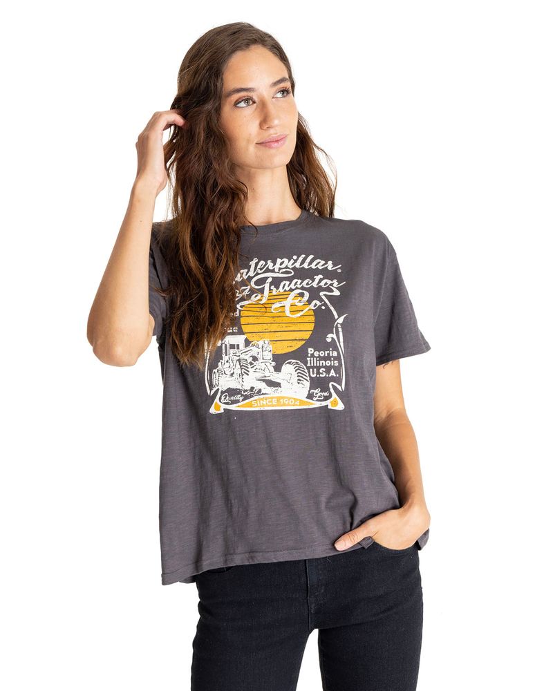 Polera Manga Corta Mujer Harvest Moon Oversize Graphic-Cat Chile - Cat ...