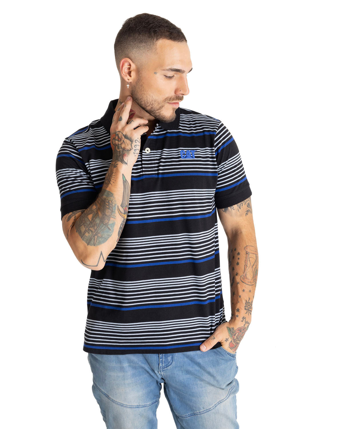 Polera Polo Manga Corta Hombre Foundation Jersey Knit Polo-Cat Chile ...