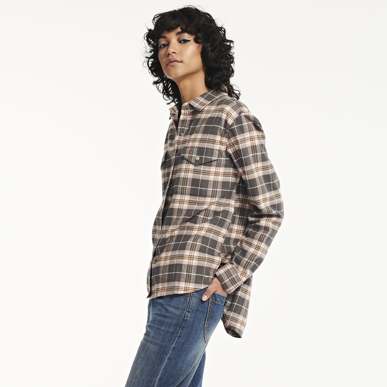 Blusa Manga Larga Mujer Foundation Boyfriend Ls-Cat Chile - Cat ...