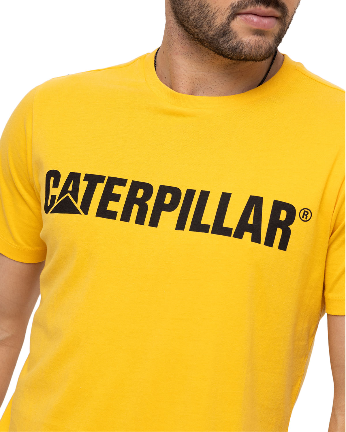 Polera Manga Corta Casual Hombre Original Fit Caterpillar Logo Tee ...
