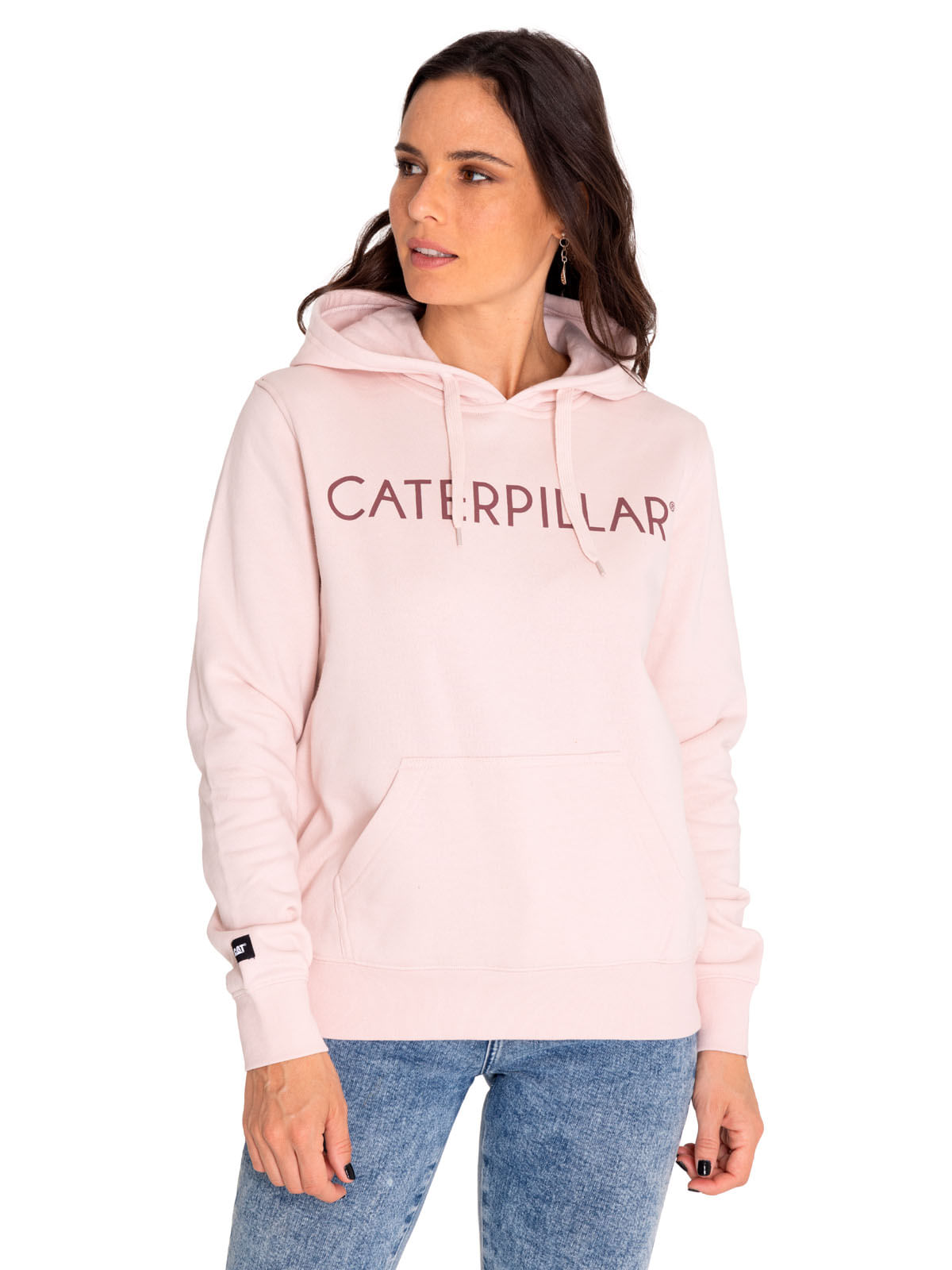 Poleron Casual Mujer Fleece Caterpillar Pullover Hoodie Morado Cat-Cat ...
