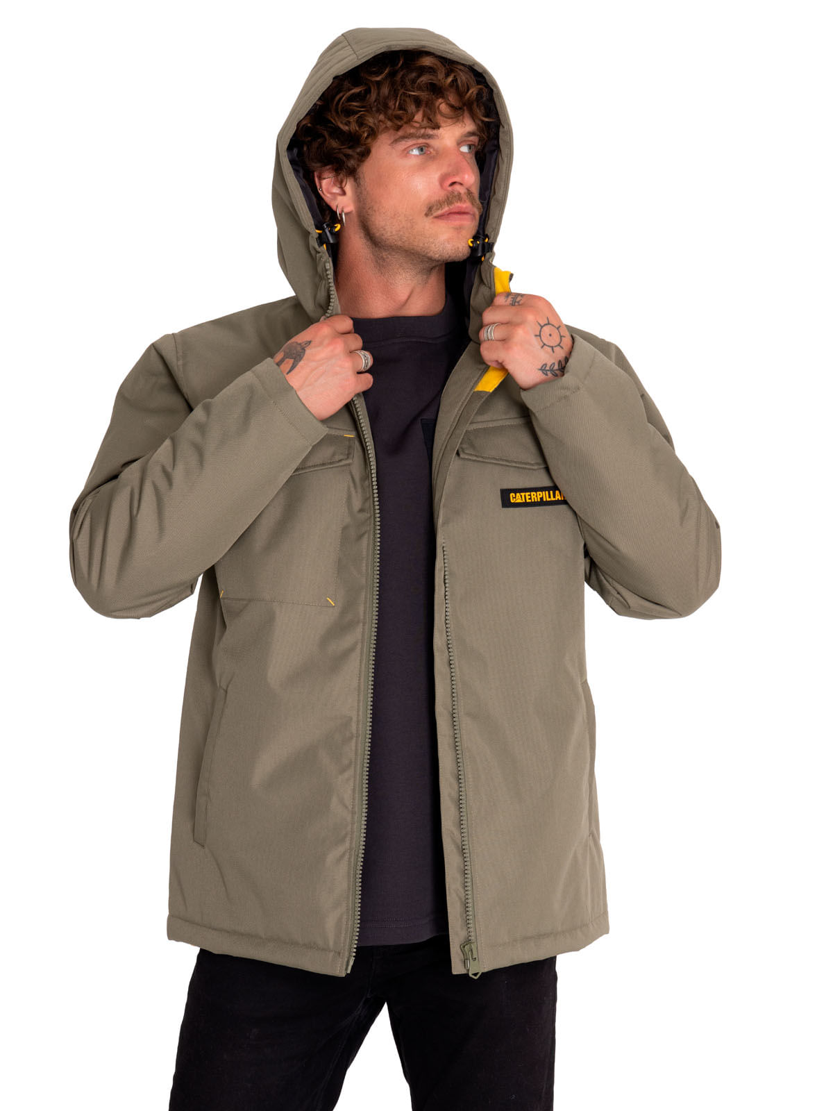 Caterpillar - Chaqueta Casual Hombre Heavyweight Insulated Hooded Work ...