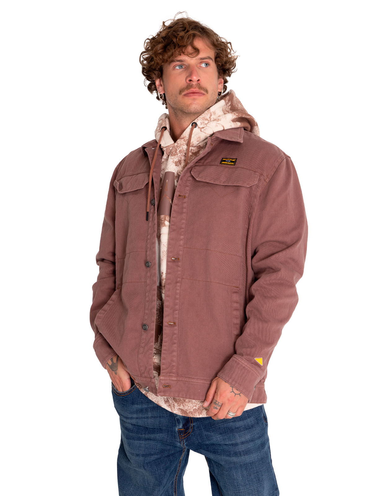 Chaqueta Casual Unisex Heritage Uniform Twill Shirt Jacket Gris Cat-Cat ...