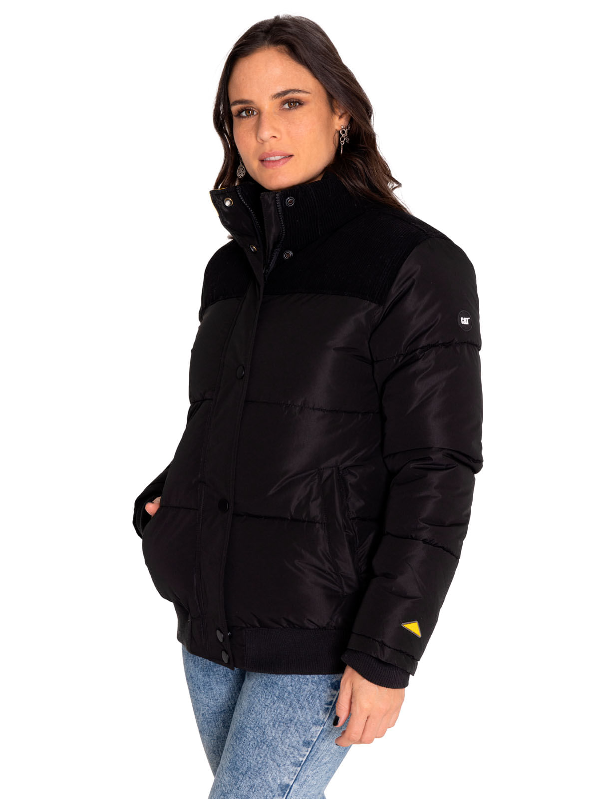 Chaqueta Casual Mujer W Heavyweight Insulated Puffer Jacket Negro Cat ...
