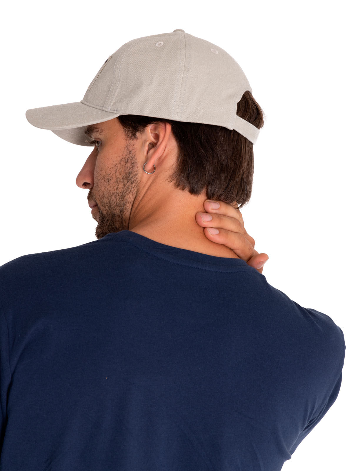 Jockey Casual Hombre Cat Logo Raw Edge Patch Hat Beige/Crudo Cat-Cat ...