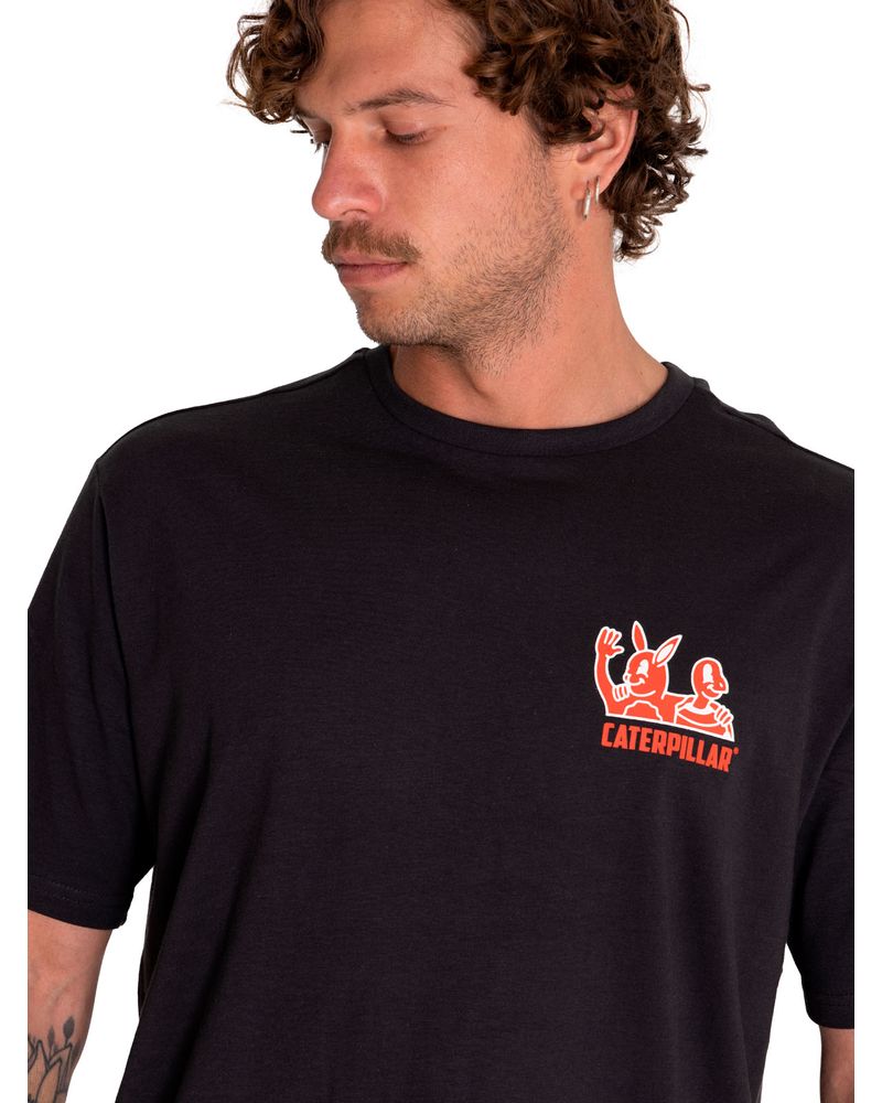 Polera Manga Corta Casual Hombre Street Vibes Graphic Tee 3 Negro Cat-Cat Chile - Cat | Tienda ...