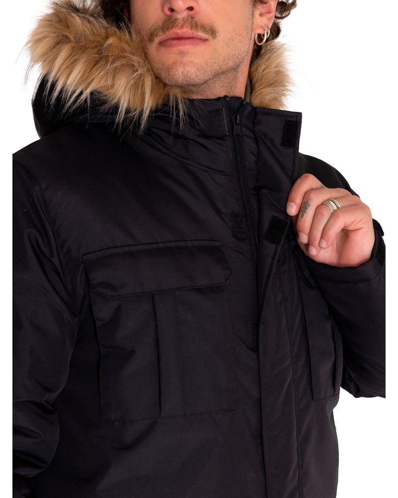 Parka Casual Hombre Mediumweight Insulated Utility Parka Negro Cat-Cat ...