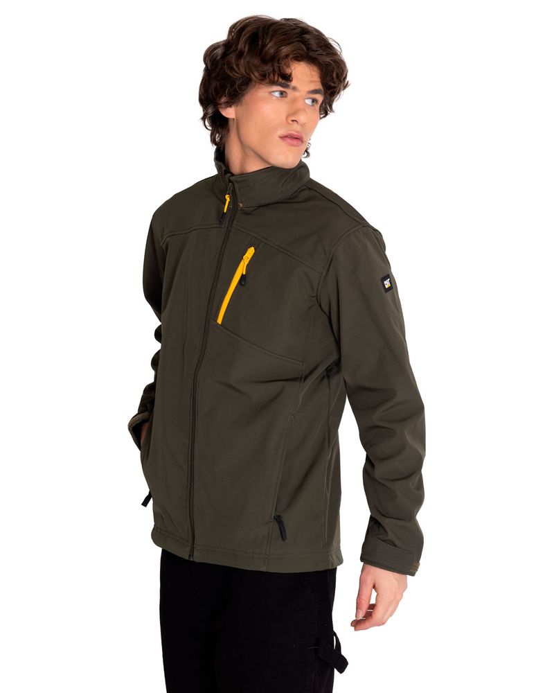 Chaqueta Casual Hombre Essential Softshell Jacket Verde Cat-Cat Chile - Cat | Tienda oficial Cat ...