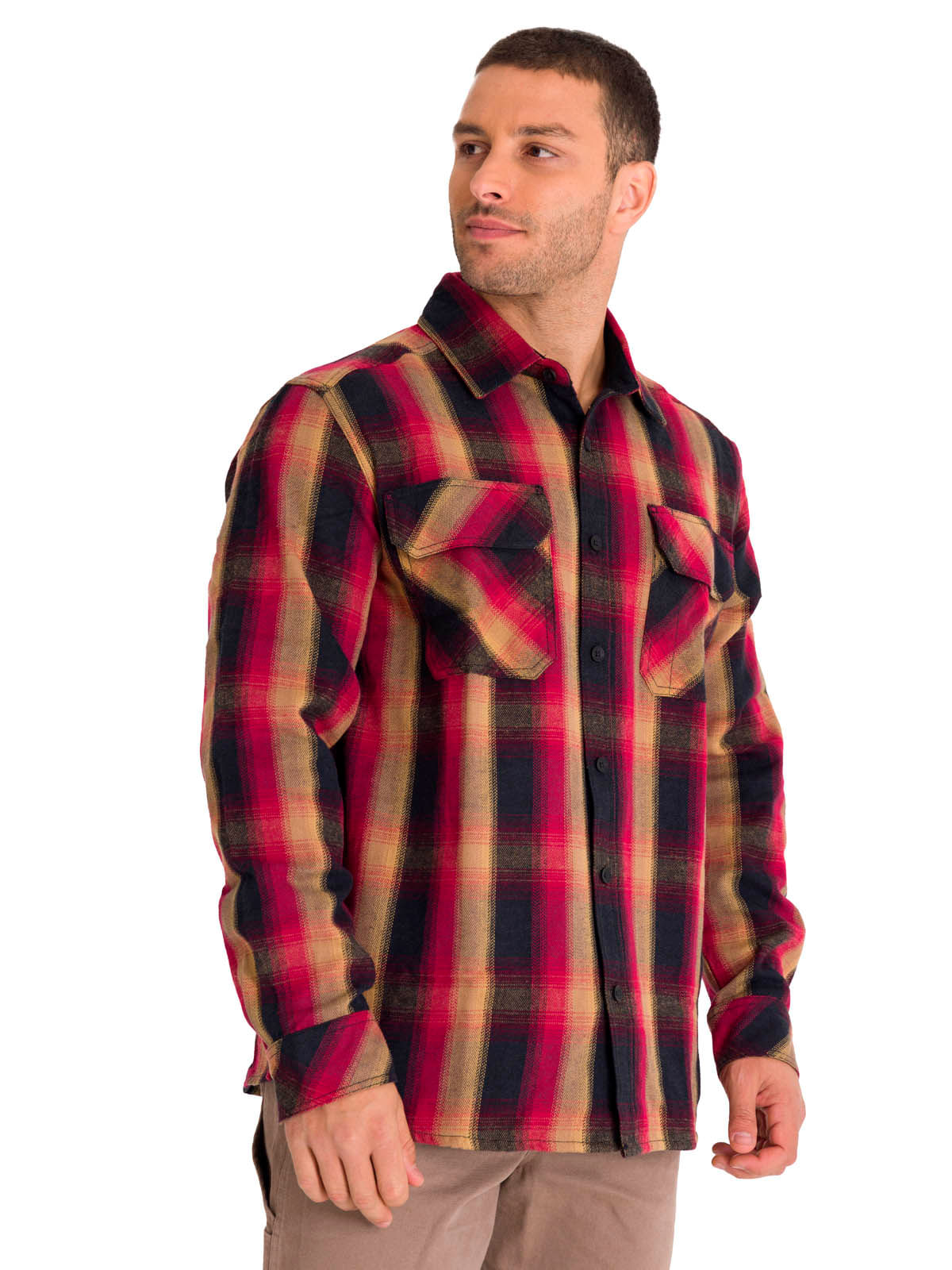 Caterpillar - Camisa Manga larga Casual Hombre BUFFALO CHECK ...