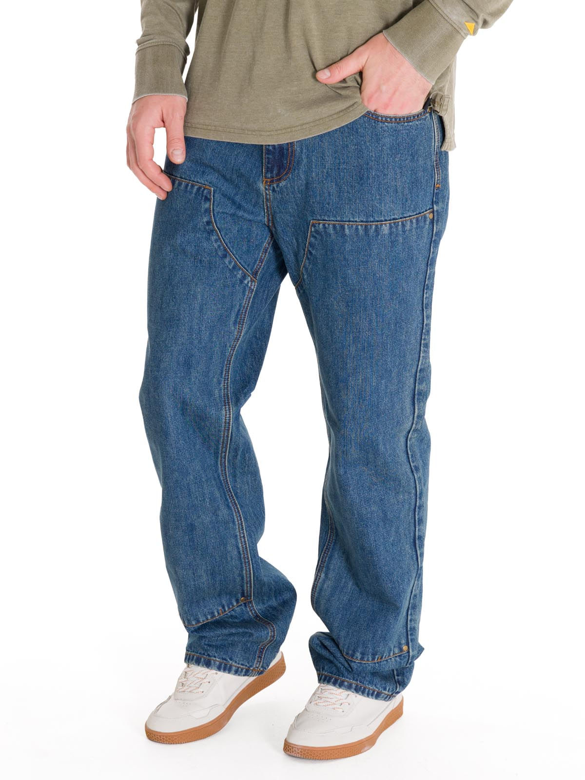 Jeans Regular Hombre Denim Double Front Azul Marino Cat-Cat Chile - Cat ...