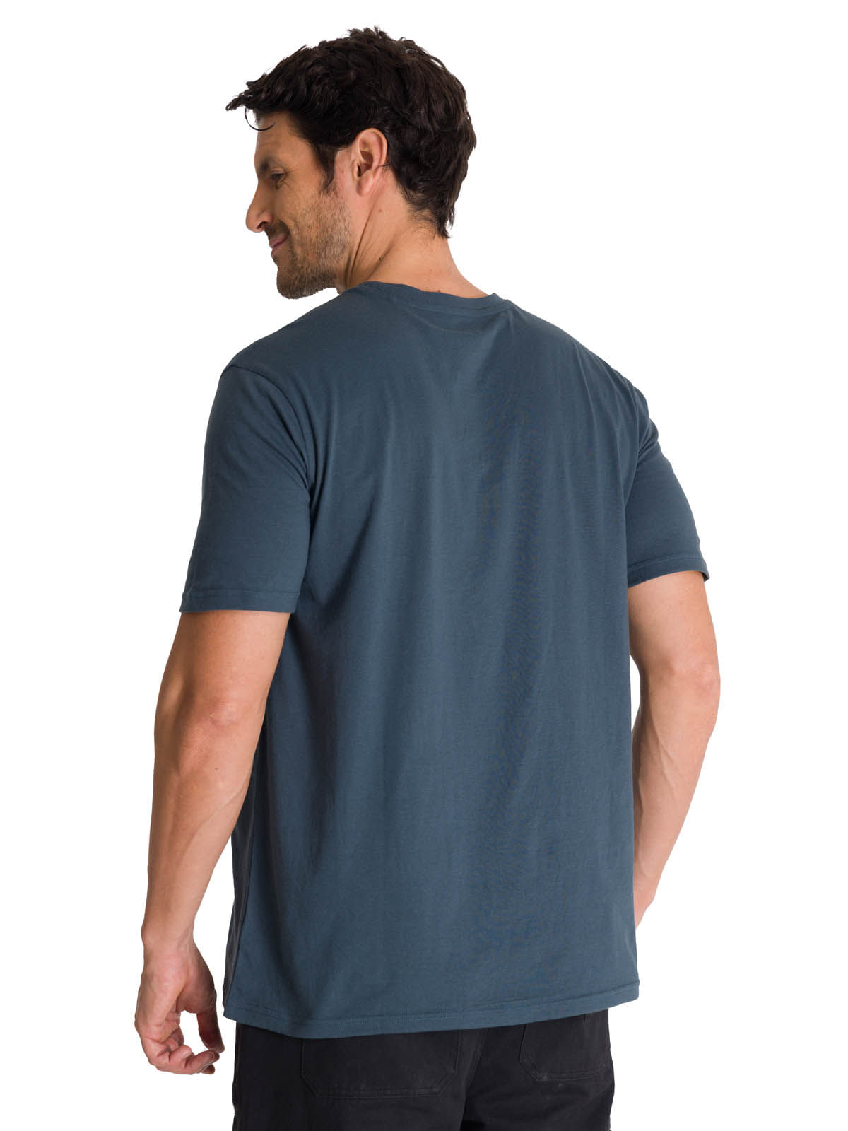 Polera Manga Corta Hombre Logo Caterpillar Azul Cat-Cat Chile - Cat ...